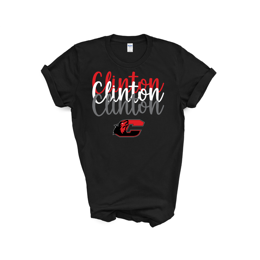 Clinton Redwolves Triple Name Shirt of the Day – Shirtz Ink